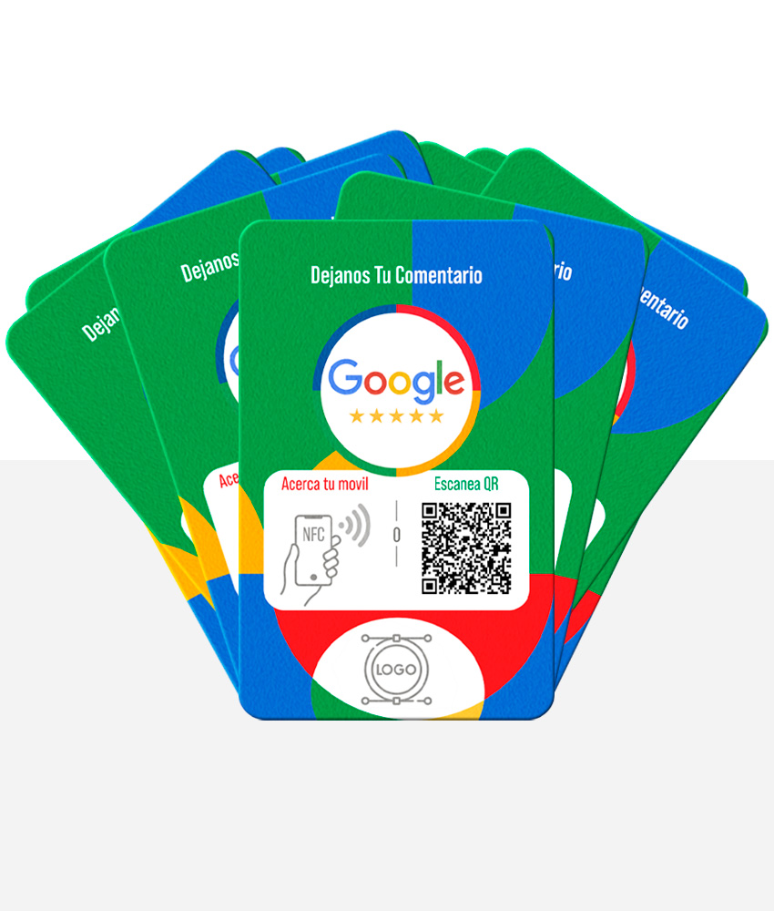 (7) Tarjetas Personalizadas con Código QR – Incrementa tus Reseñas ...